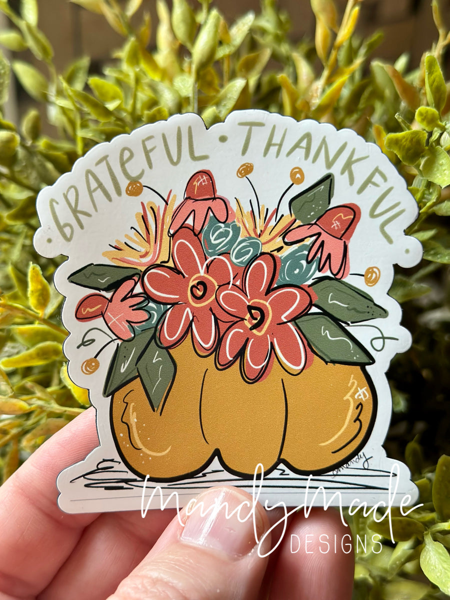 Floral Pumpkin MAGNET – MandyMade Designs