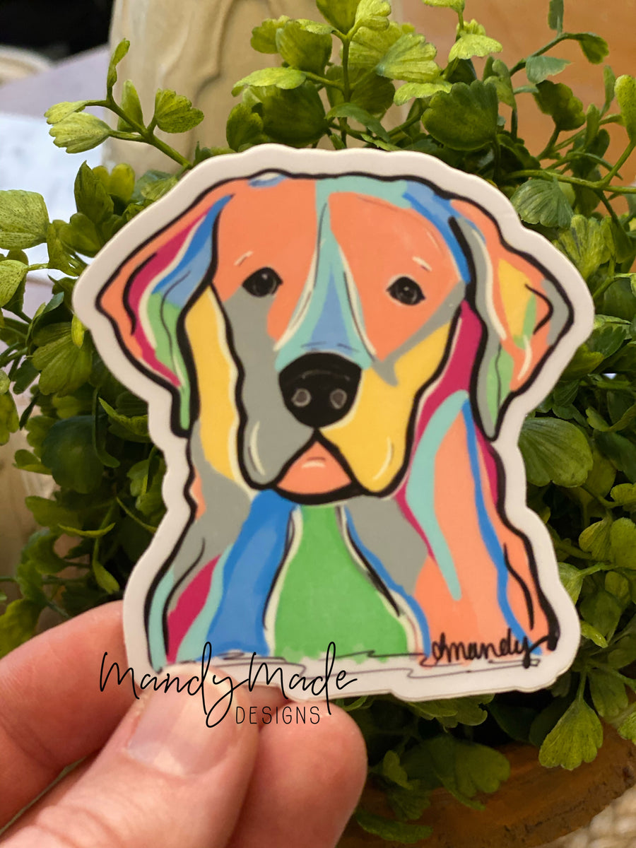 Colorful Lab- STICKER – MandyMade Designs